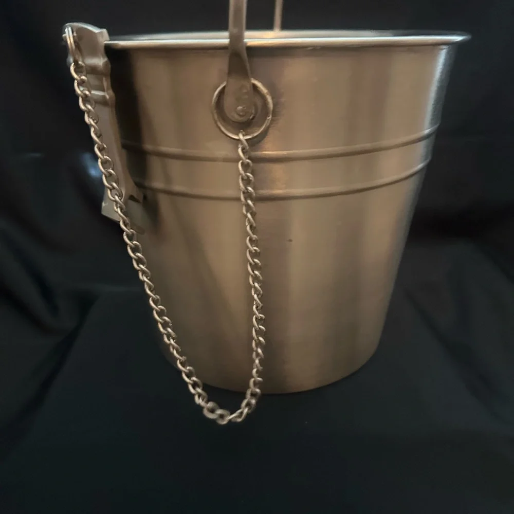 Pottery Barn | Dining | Pottery Barn Metal Ice Bucket With Bottle ...